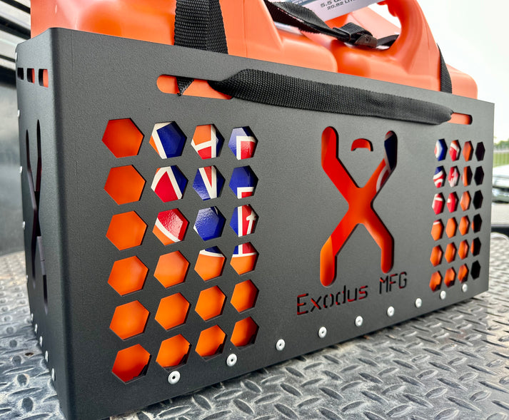 Exodus MFG - VP (Style) Dual Fuel Jug Holder - Standard – Exodus ...