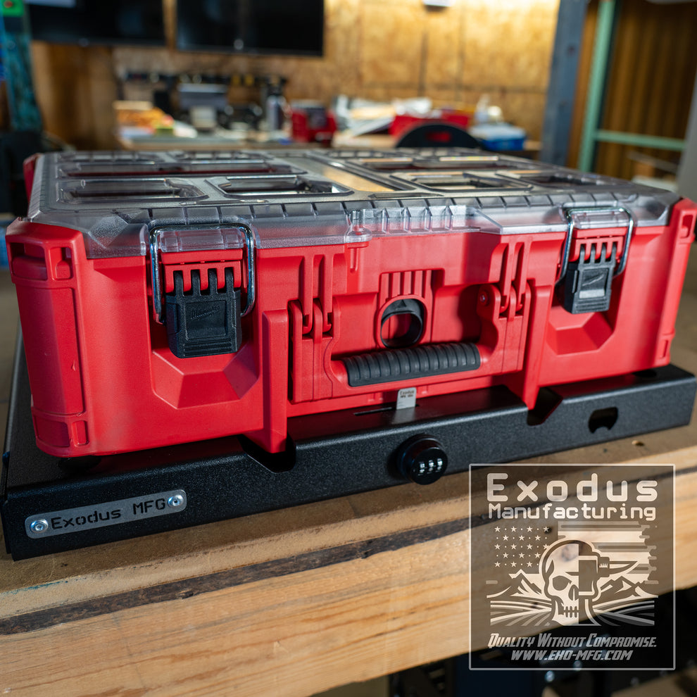 Milwaukee Packout Mounting Plate - Combination Lock – Exodus Manufacturing